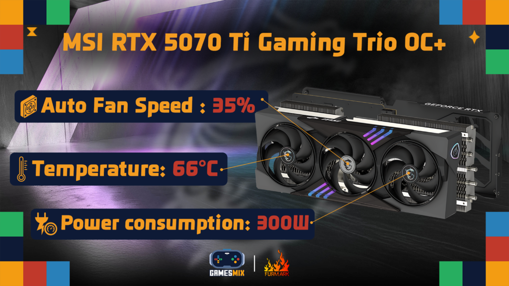 مراجعة وتقييم بطاقة MSI RTX 5070 Ti GAMING TRIO OC PLUS - جيمز ميكس