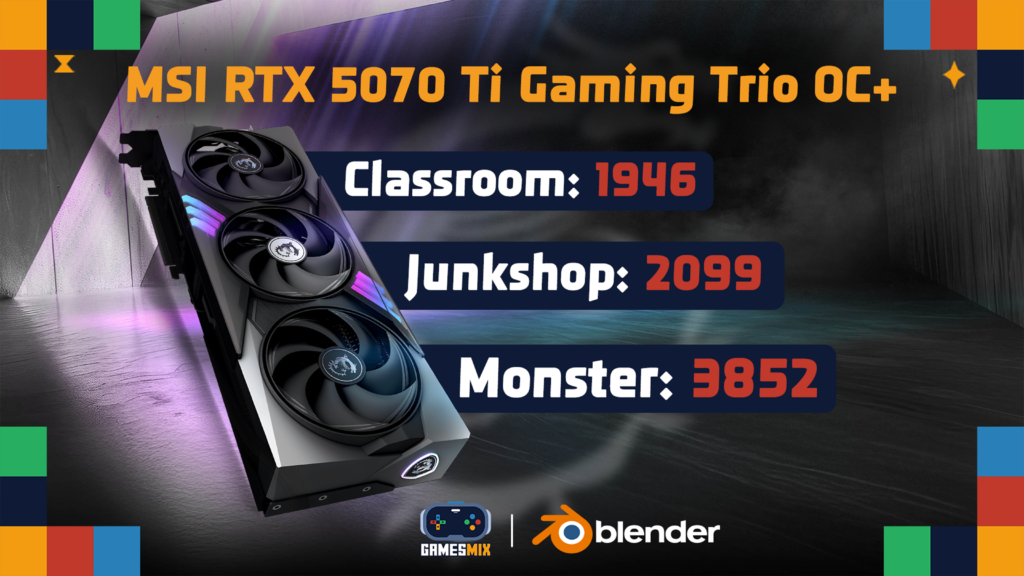 مراجعة وتقييم بطاقة MSI RTX 5070 Ti GAMING TRIO OC PLUS - جيمز ميكس
